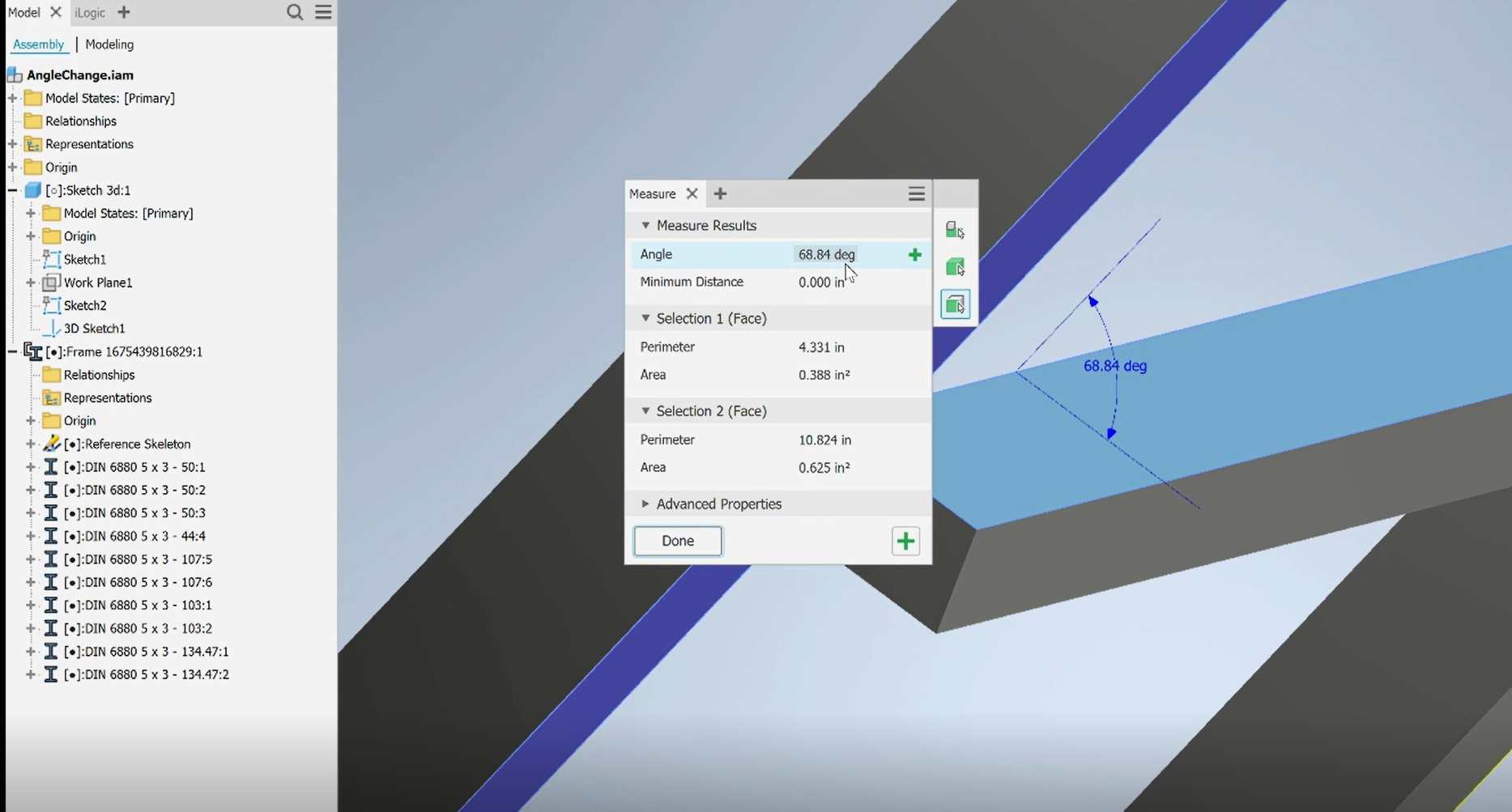In Inventor 2023.2 Frame Generator Assembly do not adjust the angle of frame component after ...