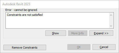 Warning: "Constraints are not satisfied" when forming a circular array ...