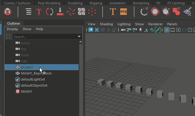 How to get a MASH distributed object to rotate around itself instead of the world center in Maya