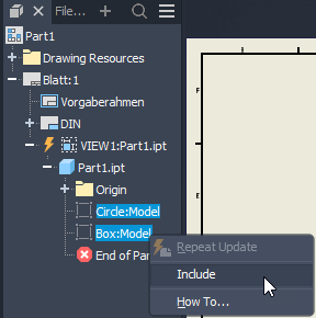 Les esquisses sur la vue de dessin ne suivent pas la vue de conception ...