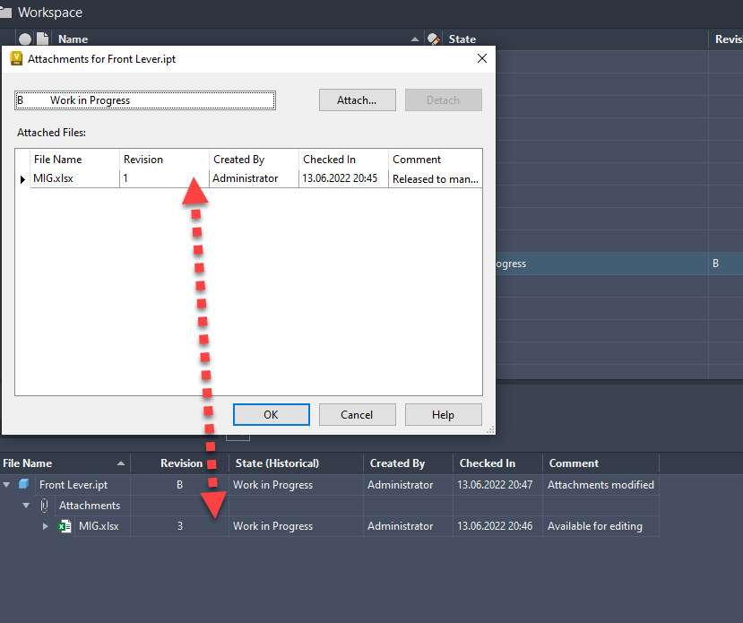 Attaching a historical file revision results in latest file revision ...