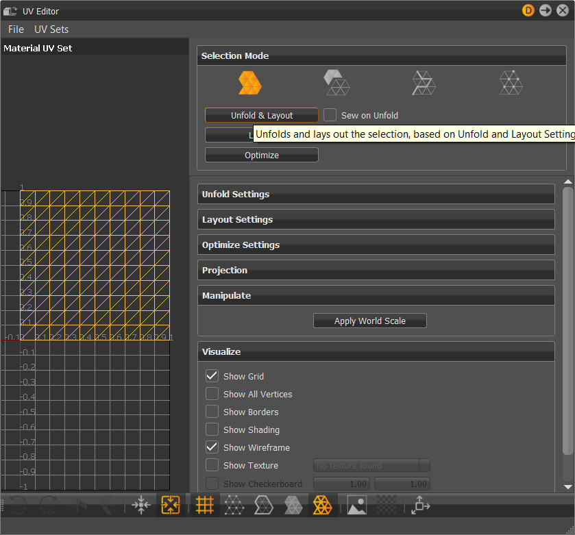 看起来不同的曲面，即使它们在 VRED 中使用相同的材质一起烘焙