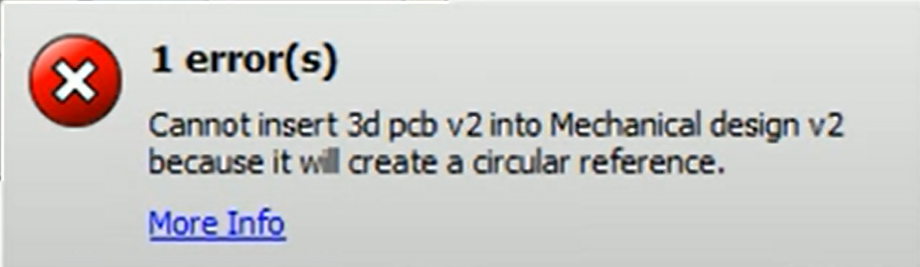"Cannot insert ... because it will create a circular reference." when attempting to insert into ...