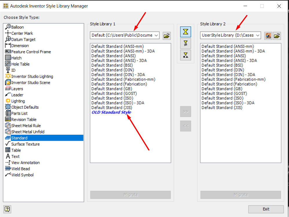 How to make small changes to an old style, then automatically update it in the old drawing files ...