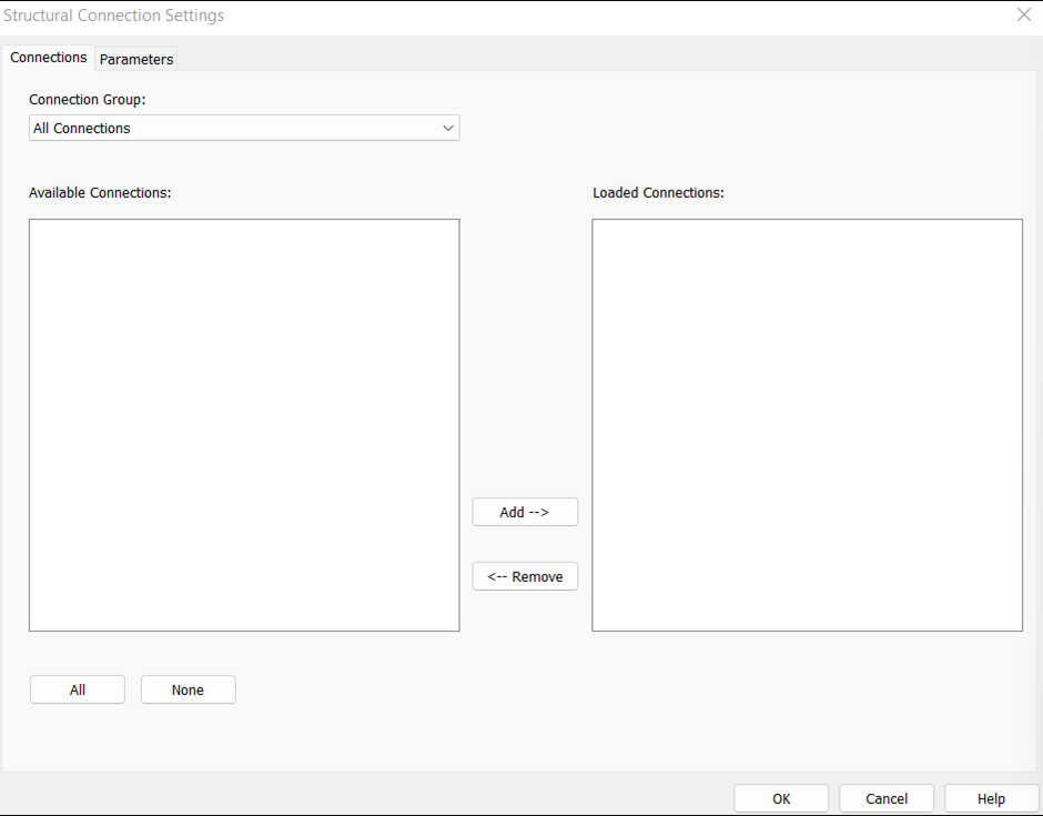 Steel connections types not visible in the dialog box or SQLDumperExe ...