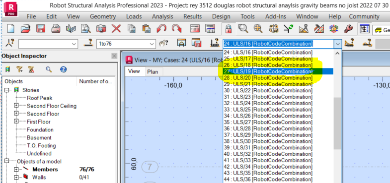 How To Find Formula Behind Combination Selected From Load Case Combo In Robot Structural Analysis