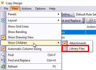 How to automatically set Library Files to Reuse when using Vault Copy Design