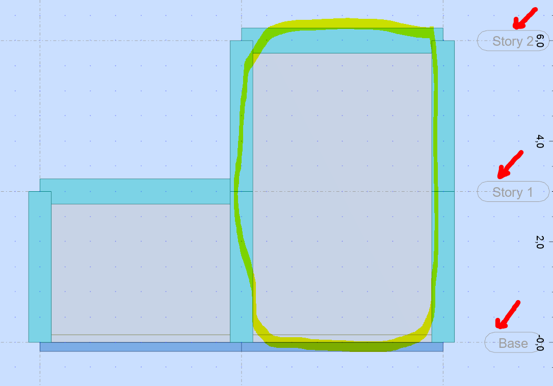 "Walls without supports" message while Load Take Down model calculation in Robot Structural Analysis