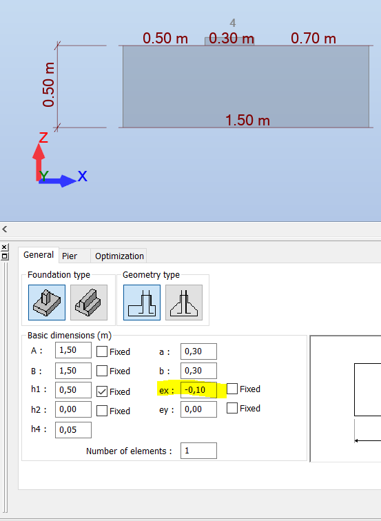 Unexpected bending moment while RC footing design for pinned column in Robot Structural Analysis