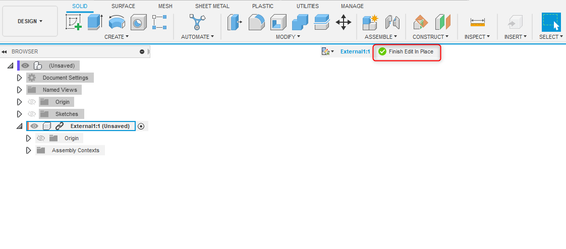 Problem Adding External Solids Into New External Component During Creation Before Hitting The