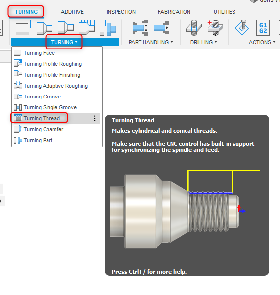 How To Program Machine An Internal Thread In Fusion 360 Cam 