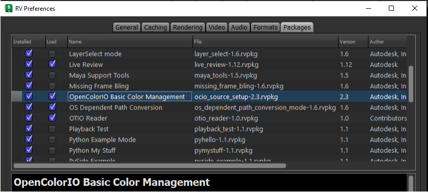 Flow Production Tracking(이전의 ShotGrid)을 위해 RV에서 OCIO를 설정하는 방법
