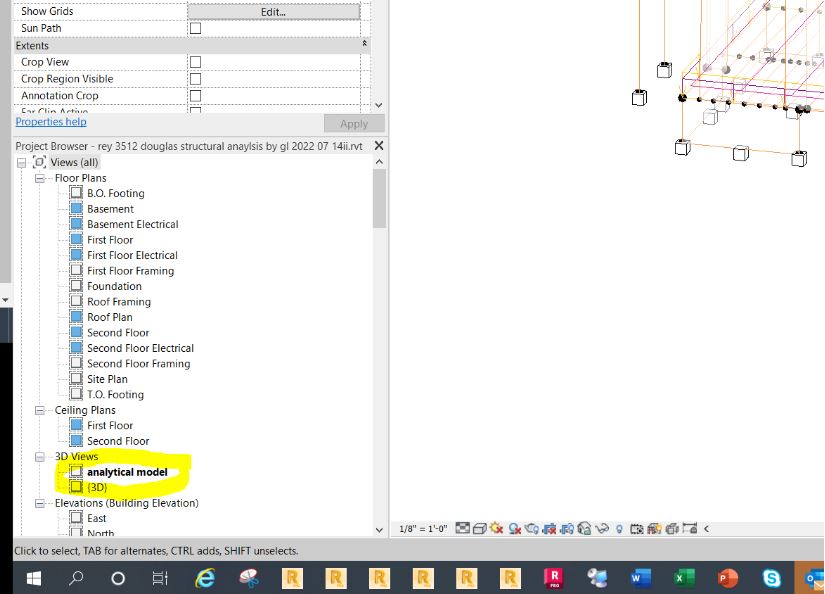 How to define releases for analytical members in Revit.
