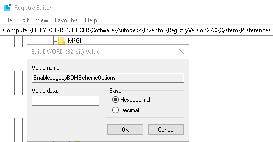 How can the Legacy Parts Lists be re-enabled in Inventor 2023 and newer