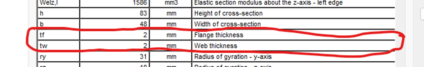 Incorrect section diameters presented in steel design detailed analysis window in Robot ...
