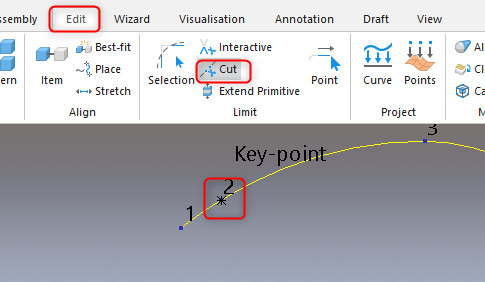 How to divide a curve by a distance in Powershape.