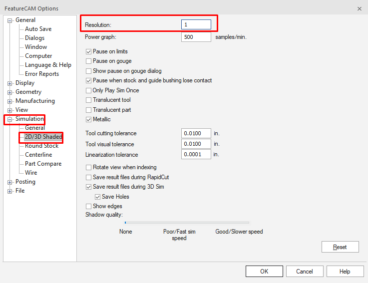Part Compare results in FeatureCAM are not very smooth