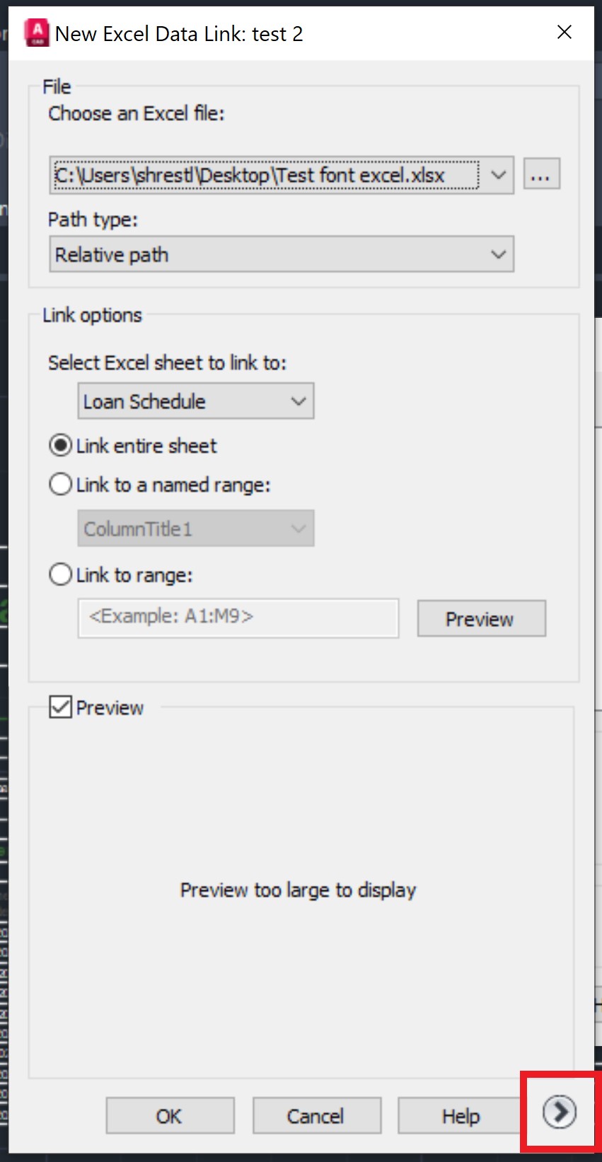 Excel AutoCAD 