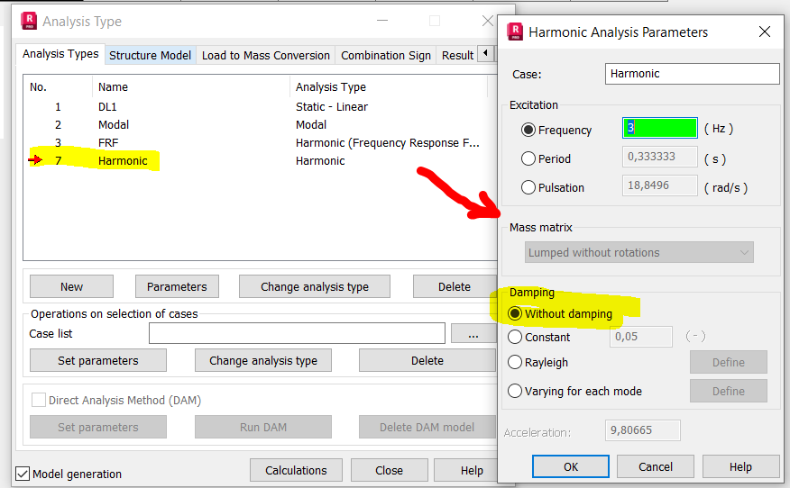 Is it possible to display nodal acceleration for harmonic and FRF analysis in Robot Structural ...