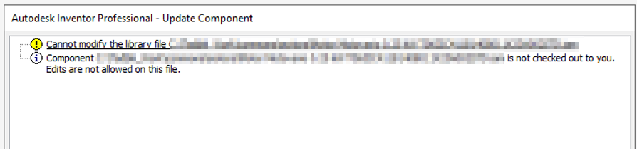 "One or more document has been modified but Save was unsuccessful..." when checking in Inventor ...
