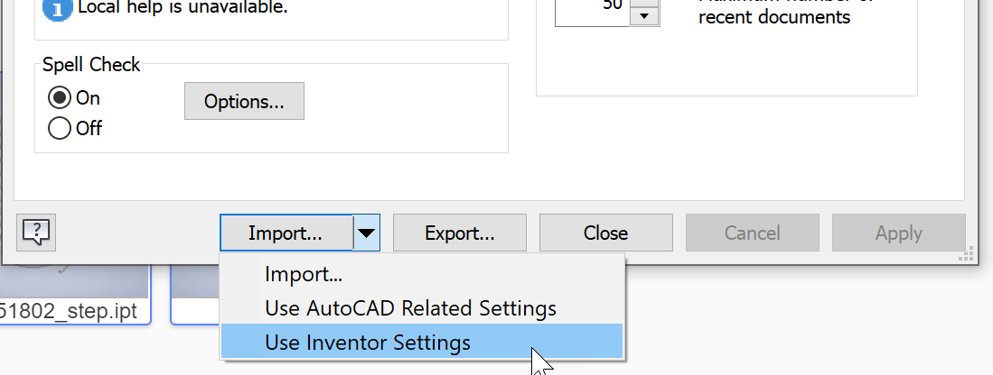 Inventor hangs or crashes when replacing an iPart with another iPart