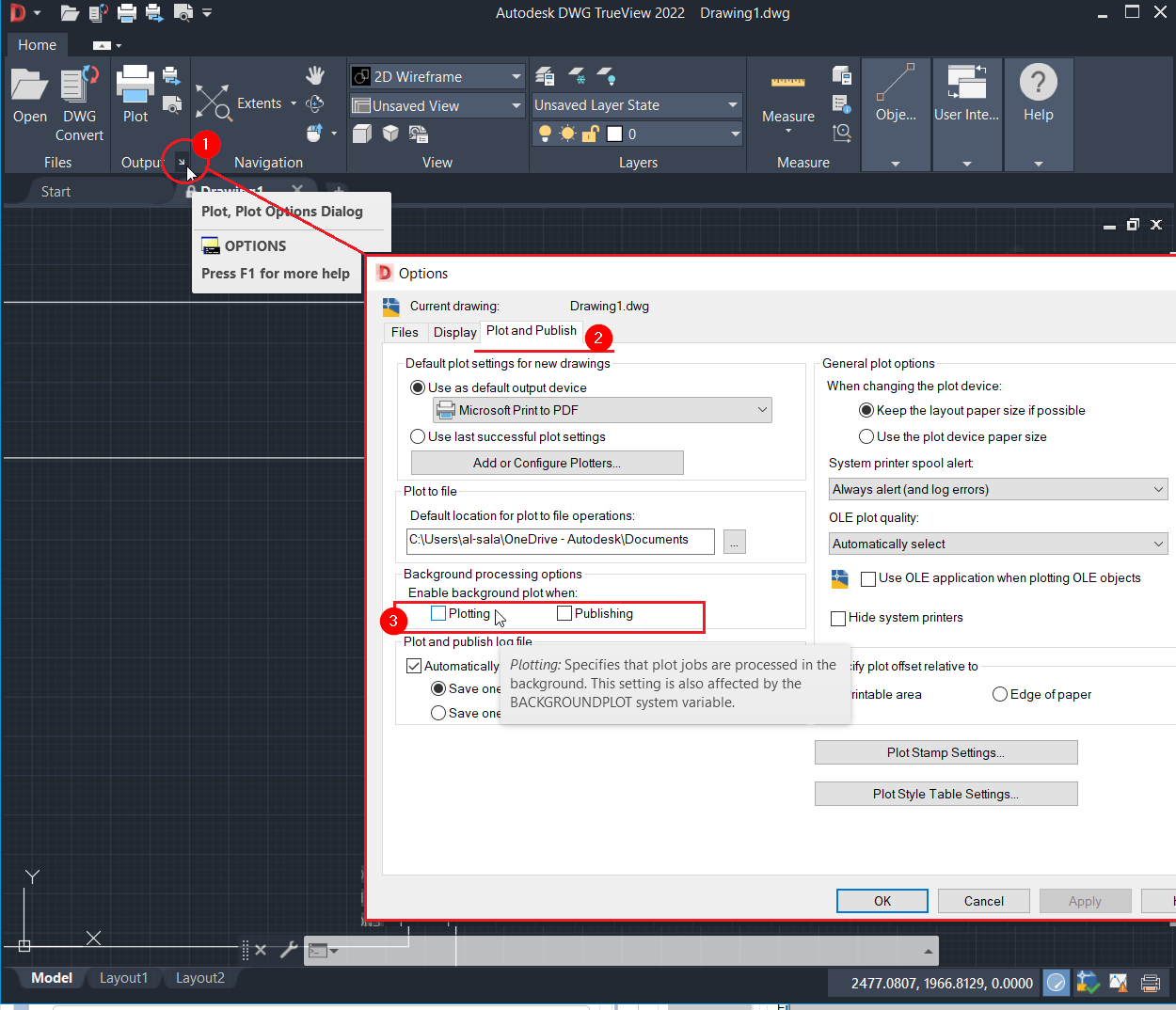 Dans AutoCAD Et DWG TrueView Le Tra age Et La Publication D arri re