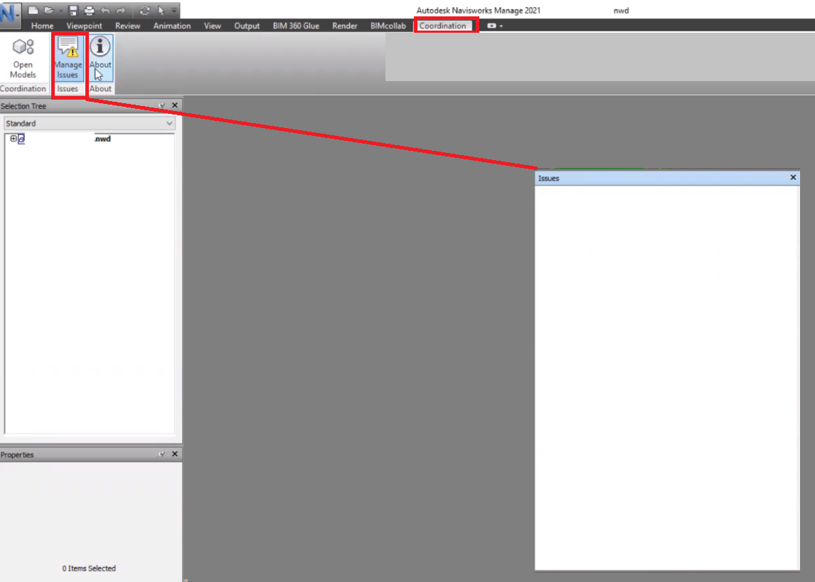 Coordination Issues Add In Displays A Blank Window With No Projects In Navisworks