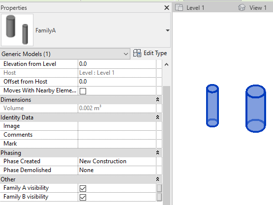Unable to hide shared nested family after loading host family to Revit project