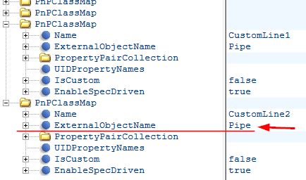 Custom P&ID Pipe Line Segment cannot be mapped in the Pipe Spec Object Mapping tab of AutoCAD ...