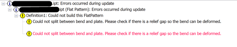 "Could not split between bend and plate" when trying to cut through a bending zone in an ...