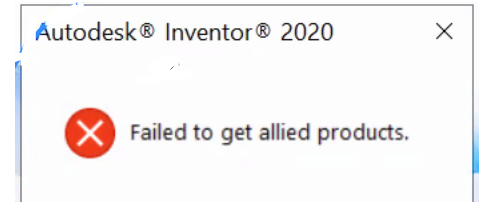 "Failed to get allied products" when installing or uninstalling Autodesk software