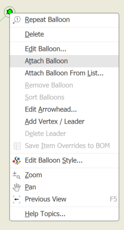 How to change balloons description to a diffrent occurence in drawing ...