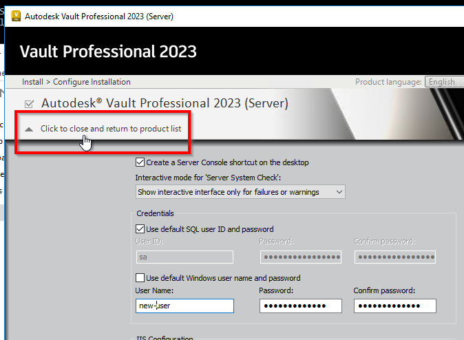"Please configure the following passwords... is invalid or does not meet password policy ...