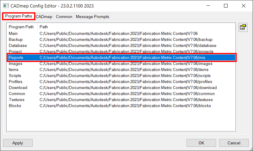Missing reports and labels in Fabrication CAMduct