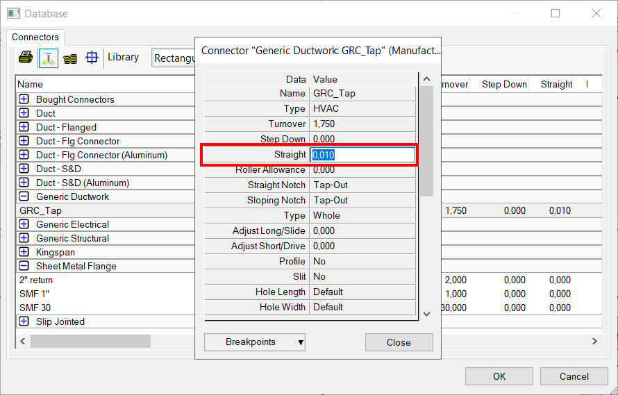 Dynamic Holes Are Missing Or Shown As Lines On Straight In Camduct 