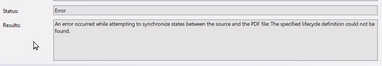 "An error occurred while attempting to sync between the source and PDF file" on PDF or DXF jobs ...