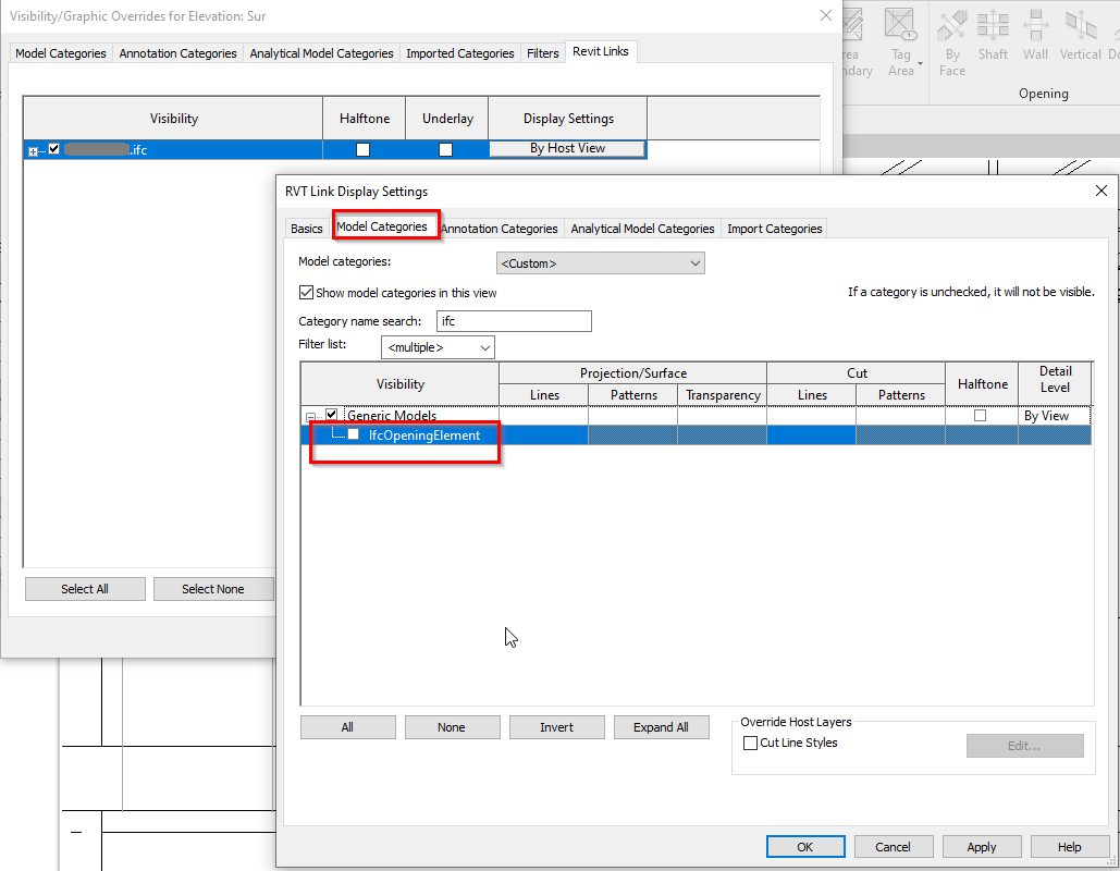 Steel parts displayed with different color after linking IFC file in Revit project