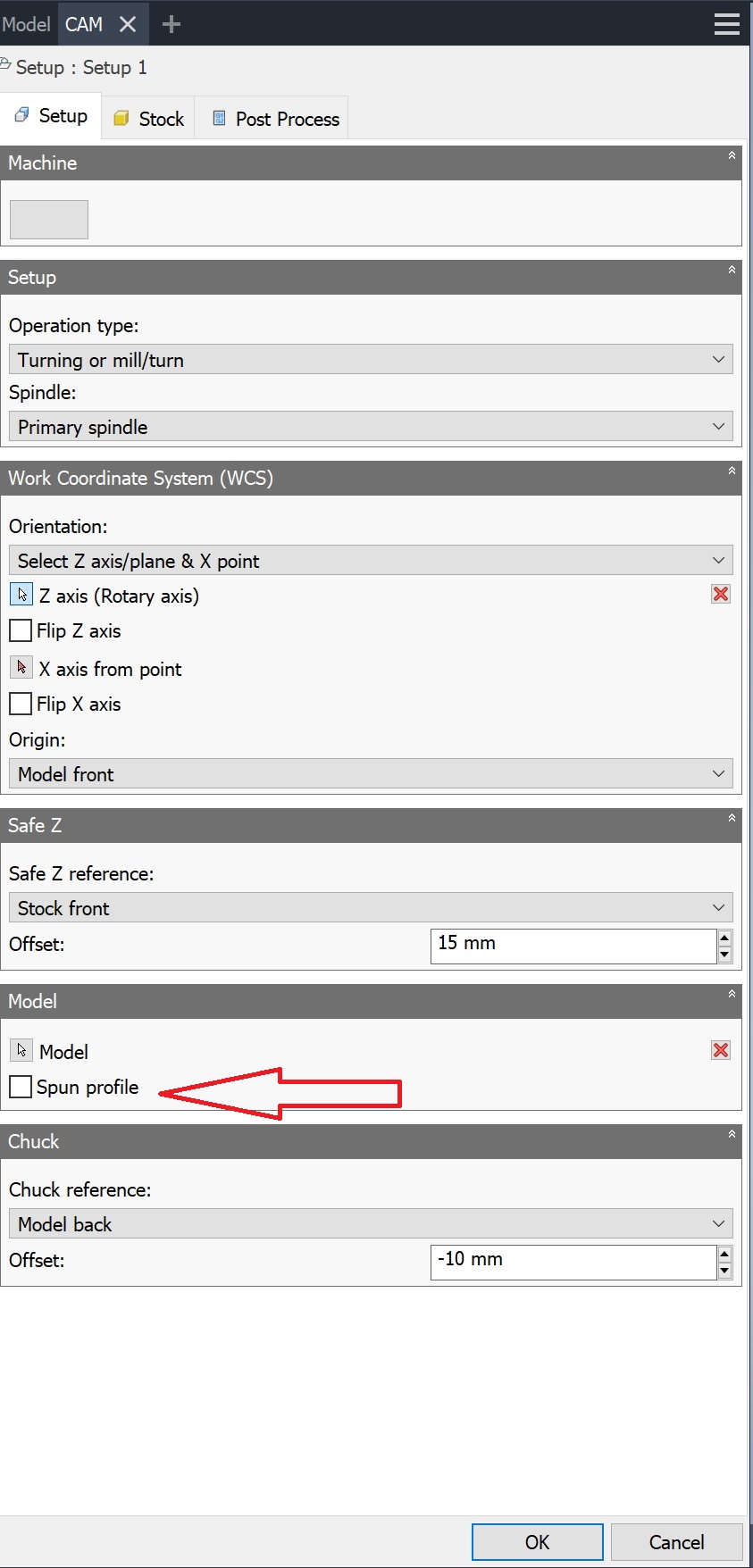 Inventor CAMでプロファイル粗取りツールパスの生成に失敗する