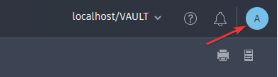 Vault Thin Client profile icon displays incorrect name initials
