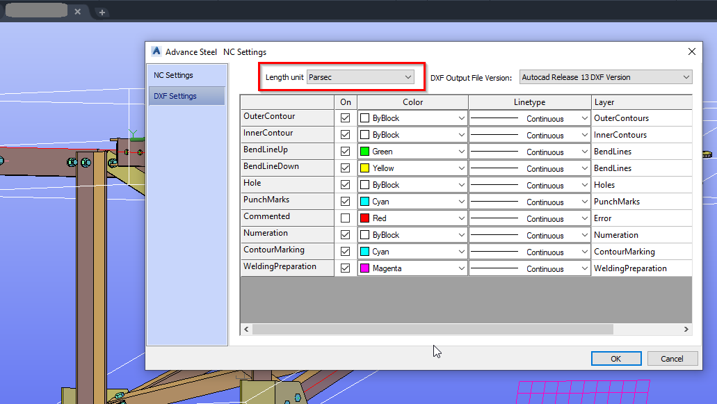 Missing geometry in DXF files for plates in Advance Steel
