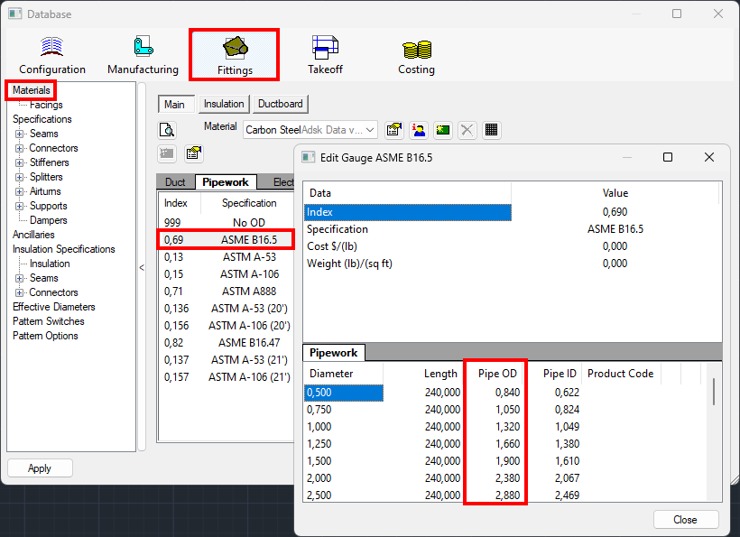 Item dimensions don't reflect the values of a Catalog part in CADmep