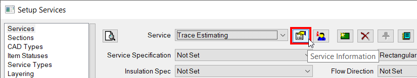 How to add items to a Service palette in Fabrication products