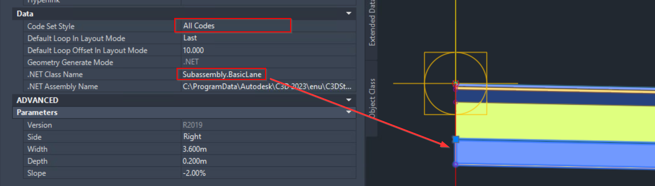 Divide levels of subassemblies in Civil 3D