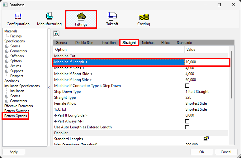 Straight Labels for non-standard straights display incorrect information in CAMduct