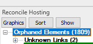 Unknown links in Reconcile Hosting after consuming specific model in Revit