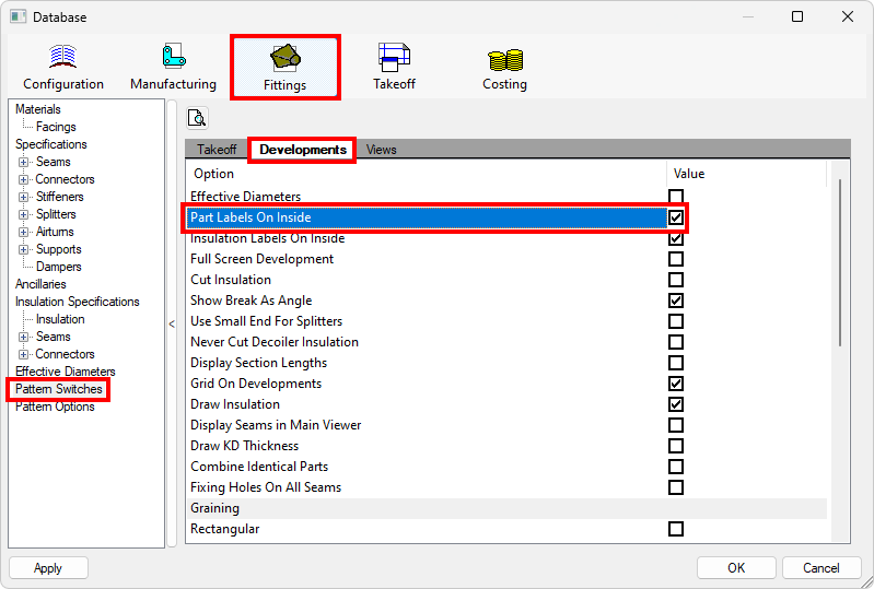 CAMduct에서 부품 전개면을 대칭하는 방법
