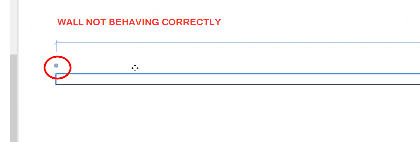 Misplaced wall location line in Revit