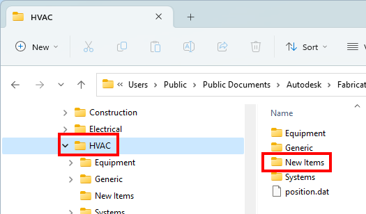 Missing Item Folder when editing a Service Template in Fabrication