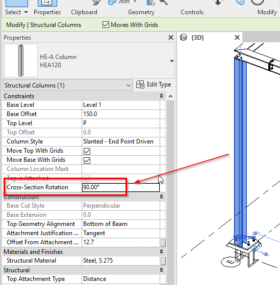 在Revit中从Advance Steel导入的对侧连接