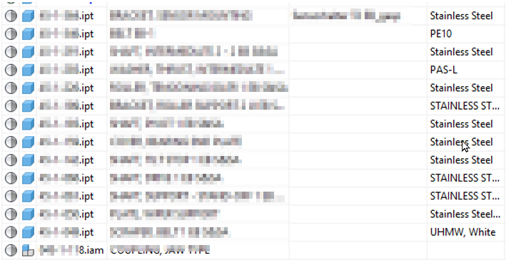Vault half circle icons persist for Inventor files opened from Vault